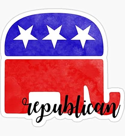 Amazon.com: Decals GOP Republican - Sticker Graphic - Auto, Wall ...