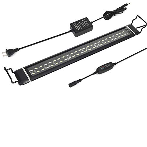 Aquarium Light LED Fish Tank Hood Light Lamp for Freshwater Saltwater ...