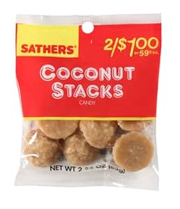 Amazon.com : Sathers Coconut Stack, 2.25-Ounce Bags (Pack of 12 ...