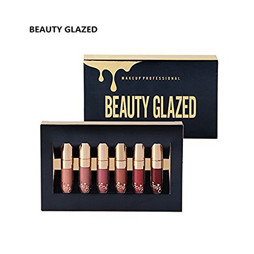 Beauty Glazed Matte Liquid Lipstick Makeup Set Long Lasting Matte ...