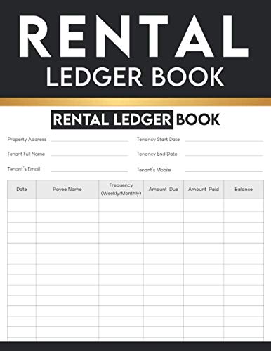 Amazon.com: Rental Ledger Book: Rental Property Record Book | Landlord ...