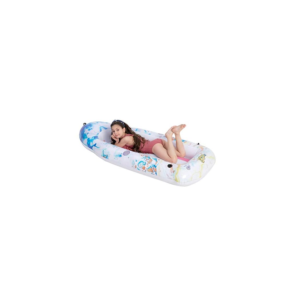 Inflatable Boat Swimming Pool Float for Kids and Adults Summer Water ...