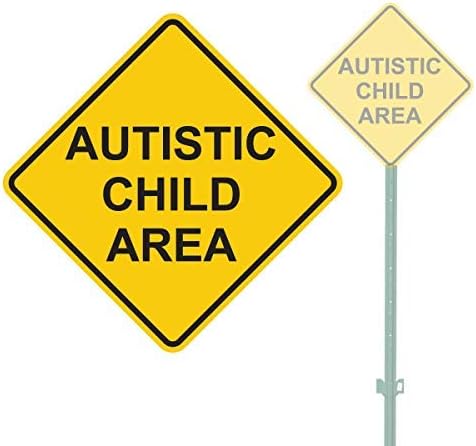 Amazon.com: LilithCroft99 Novelty Gifts Autistic Child Area Signs ...