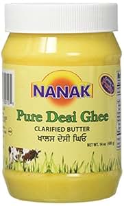 Amazon.com : Nanak Pure Desi Ghee, Clarified Butter, 14-Ounce Jar (Pack ...