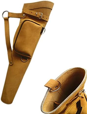 Archery Quiver Traditional Suede Leather Side Hip Arrows Archers Choice ...