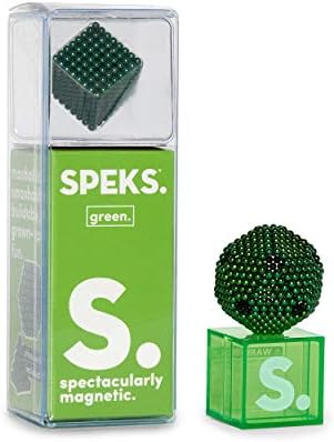 Speks Magnetic Balls - Classic Green Set of 512 (2.5mm) - Fun Stress Relief Desk Toy for Adults ...