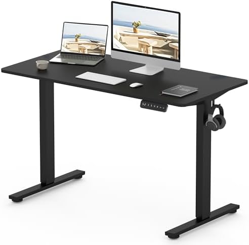 FLEXISPOT E1 Height Adjustable Electric Standing Desk with Desktop Two ...