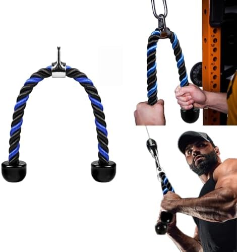 سعر Azonee Tricep Rope Pull Down Cable, 27 & 36 Inch Nylon Braided Non ...