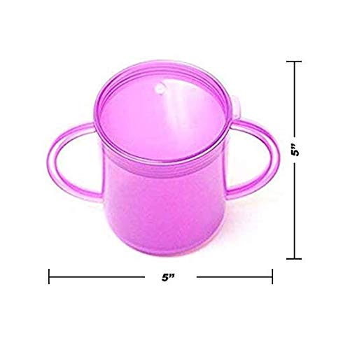 TalkTools Recessed Lid Cup with Handles - 2 Lids Included for Cup or ...
