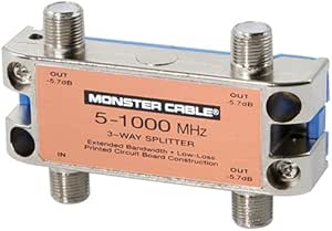 Amazon.com: Monster Standard RF Splitters for CATV Signals MKII - 3 Way ...