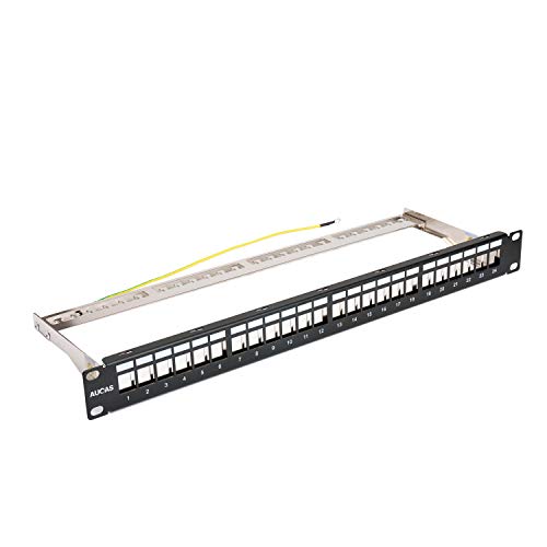 Cat6A 24 Ports FTP Patch Panel Frame Modular Blank Patch Panel ...
