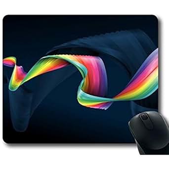 Amazon.com : Rainbow Colors Dark Blue Gaming Mouse Pad Personalized Hot ...