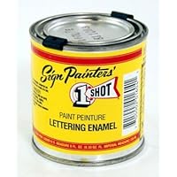 Amazon.com: 1 Shot Pinstriping Paint White One Shot 1/2 Pt : Arts ...