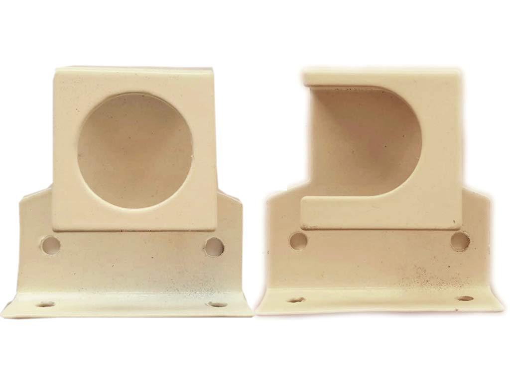 Alif Ivory Universal Curtain Pipe Bracket 25mm (1 Pair) : Amazon.in ...
