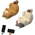 Amazon.com: 2pcs Cute Cat Phone Holder, Resin Creative Cartoon Cat ...