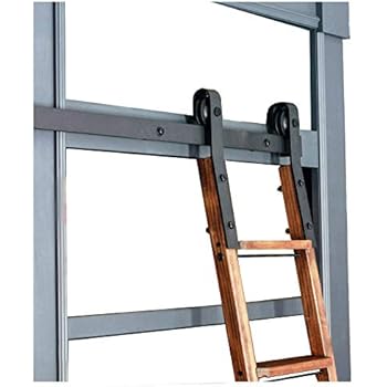Amazon.com: Rockler Classic Rolling Library Ladder Kit, 8'H with 12 ...