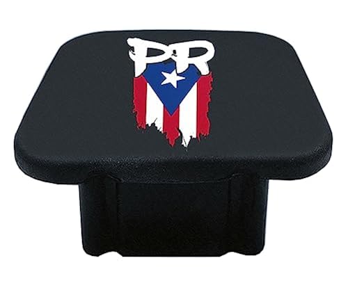 2 Inch Puerto Rico Flag PR Trailer Hitch Tube Cover Plug Cap, Tow Hitch ...