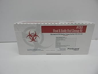 Impact 7353 OSHA Cleanup Kit for Vomit, Blood & Urine, Commercial-Grade ...