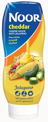 Noor Jalapeno Cheddar Cheese Sauce Squeezy Bottle 425 ml price in Saudi ...