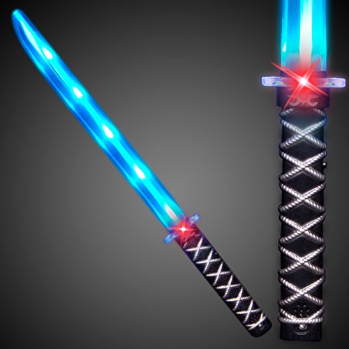 Deluxe Ninja LED Light up Sword with Motion Activated Clanging Sounds ...