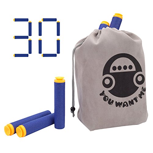 Buy 30-Dart Refill Pack Mega Sponge Round Head Soft Bullets Refill ...