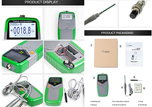 Digital Tesla Meter Gauss Meter With Axial Probe And Hall Probe Surface ...