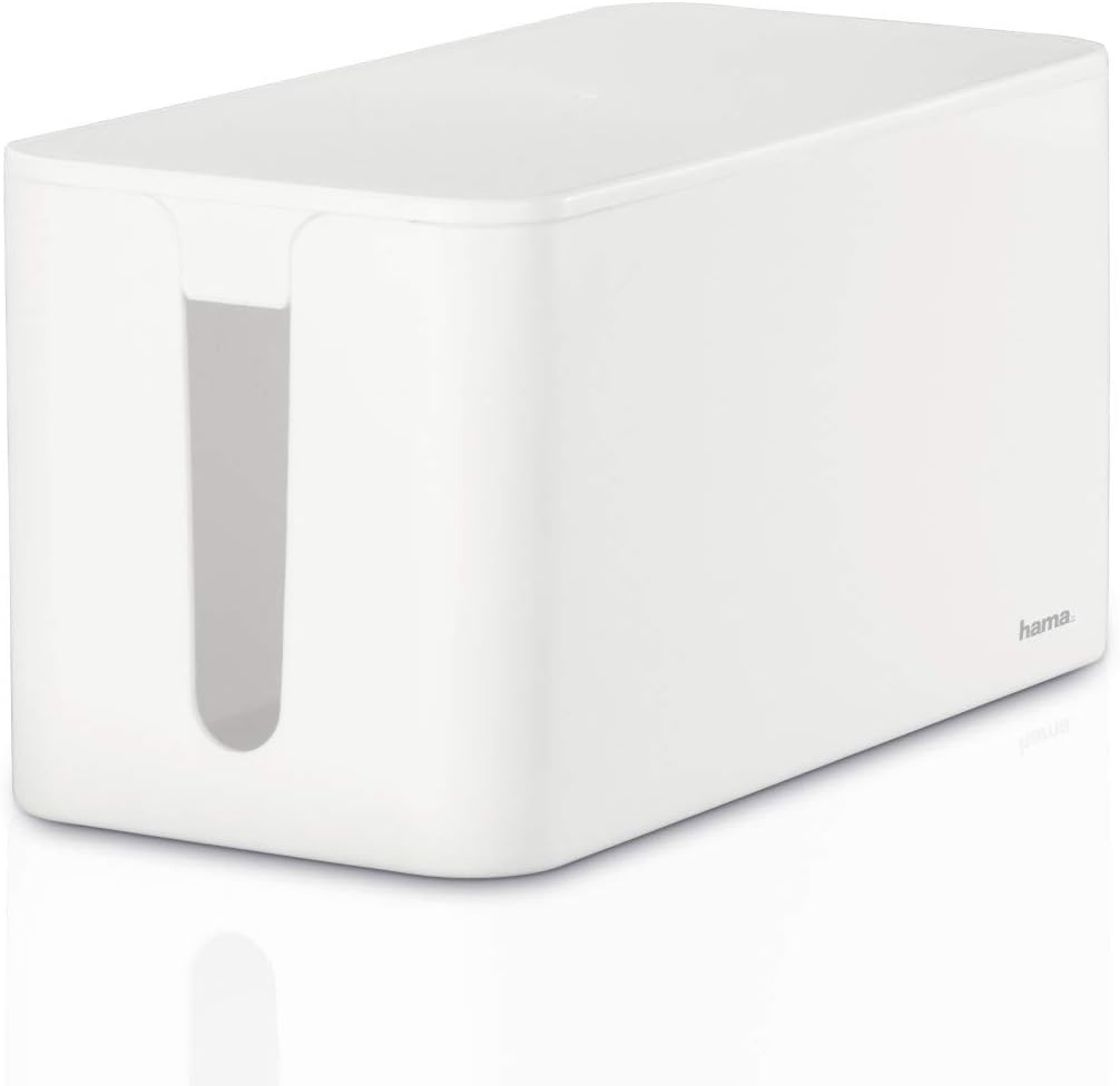 Hama 20661 ‘Mini’ Cable Box, 11.5 x 23 x 11.8 (W x D x H), with Rubber ...