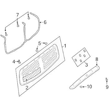 Amazon.com: Mopar Performance 55079197AH Grille: Automotive