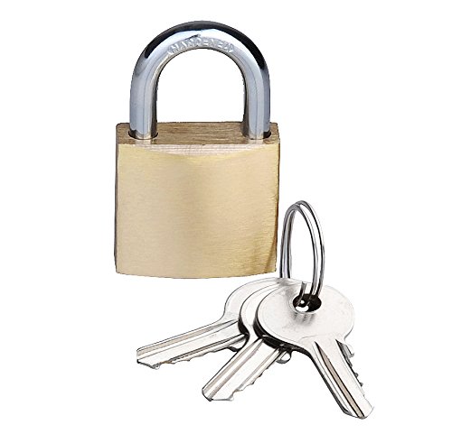 SEPOX Solid Brass Padlocks Keyed Alike with 30mm Wide Body, 1/5 in ...