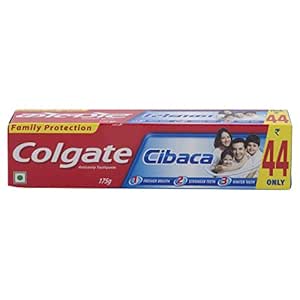 Colgate Cibaca Toothpaste - Anticavity, 175 g Tube : Amazon.in: Health ...