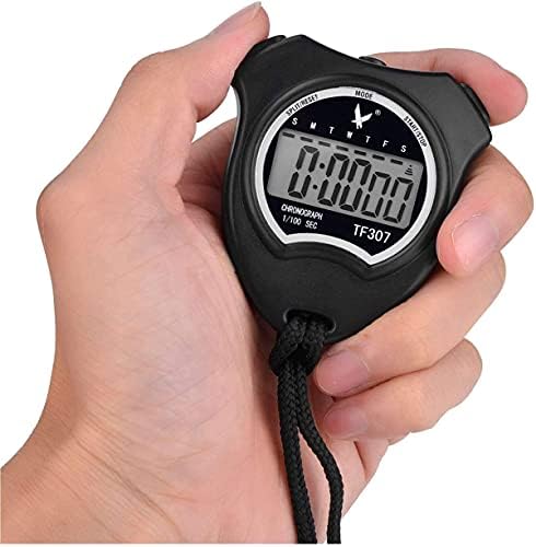 DELFINO Electronic Stopwatch Timer Running Track and Field Timer, with ...
