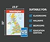 UK Map | Geography Posters | Laminated Gloss Paper measuring 33” x 23.5 ...