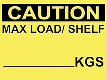 Pallet Rack Capacity Label, 3×4 in. / 76.2×101.6 mm Industrial Strength ...