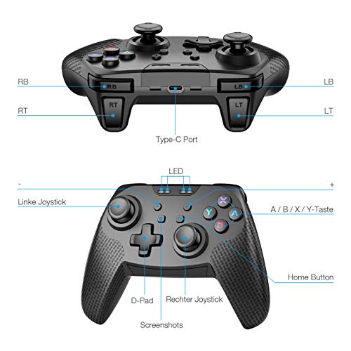 Powerextra Wireless Controller for Switch - Switch Pro Wireless ...
