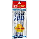 Cello Gripper Ball Pen, 0.5 MM, Blue- 5 Pc/Pack - 5 pack: Amazon.in ...