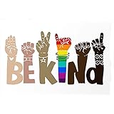 Amazon.com: Metal Tin Retro Sign - BE Kind Premium Matte Metal Posters ...