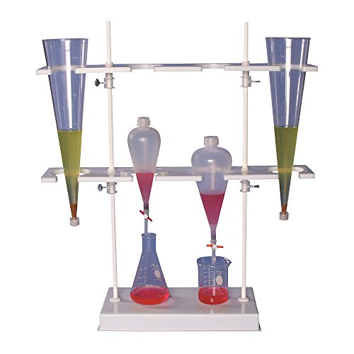 SP Bel-Art Polyethylene Imhoff Cone and Separatory Funnel Rack; 8.5 x ...