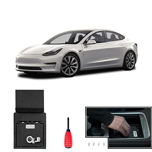 Center Console Gun Safe Security Vault Storage Box Compatible with 2021 ...