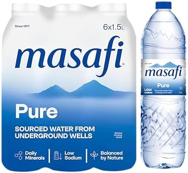 Masafi Pure Low Sodium Natural Water - 1.5 Litre (Pack Of 6) price in ...