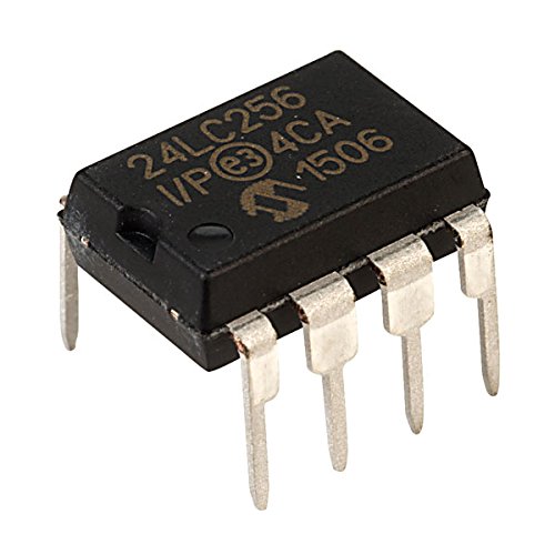 Amazon.com: MICROCHIP 24LC256-I/P IC, EEPROM, 256KBIT, SERIAL 400KHZ DIP-8 (1 piece): Industrial ...