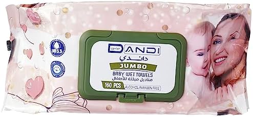 سعر Dandy Jumbo Wipes 160, Johnson's Scent, 24 Packs per Carton فى ...