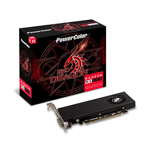 PowerColor Red Dragon AMD Radeon RX 550 4GB GDDR5 Low Profile Graphics ...