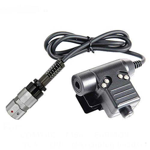 ArmorMason U94 PTT System with U-329/U MIL-C-55116 6-Pin Connector for ...