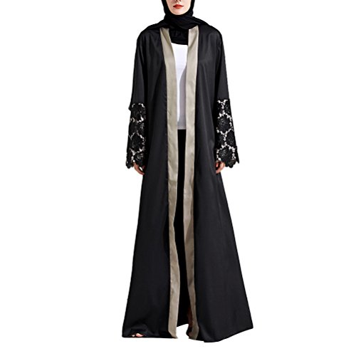 Buy Zhuhaitf Muslims Lace Dresses Abaya Islamic Dubai Traditional Dress ...