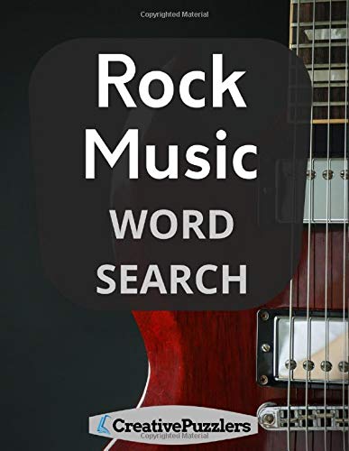 Rock Music Word Search: Rock and Roll Puzzle Book: CreativePuzzlers ...