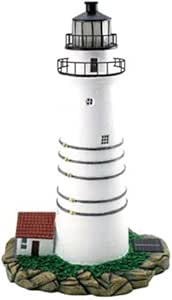 Moonrays 92003 Solar Powered Boston Lighthouse Replica Garden Accent ...