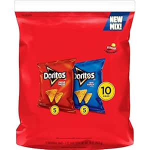 Amazon.com: Doritos Mix (Nacho Cheese and Cool Ranch), 10 Count: Prime ...