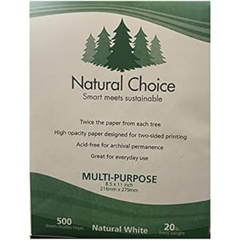 Amazon.com : Natural Choice Smart Meets Sustainable Multi-Purpose Copy ...