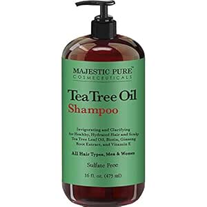 Amazon.com : Majestic Pure Tea Tree Shampoo, Sulfate Free with 5% Tea ...