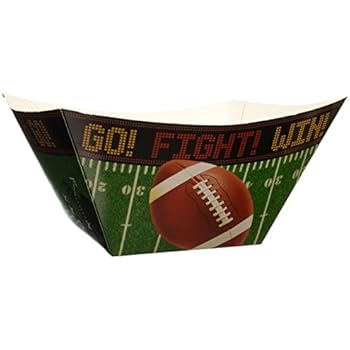 Amazon.com: Football Super Bowl Party Paper Bowl - The large Capacity ...